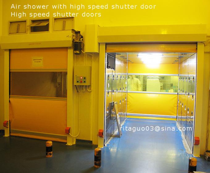 Big Cargo 400W Cleanroom Air Shower With Shutter Door , HEPA Filter