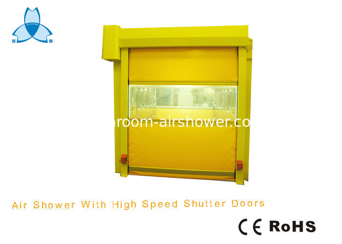 Power Coated Steel Clean Room Air Shower Tunnel With High Speed Rolling ...