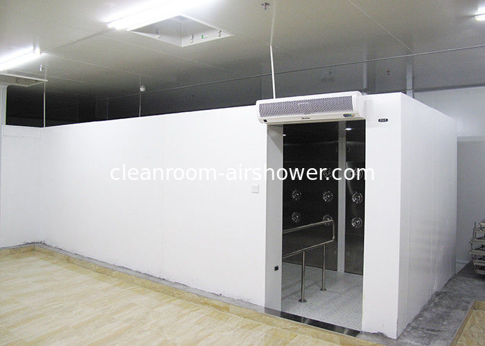 90 Degree Turn Personnel Air Shower Tunnel , Clean Room Equipments With ...