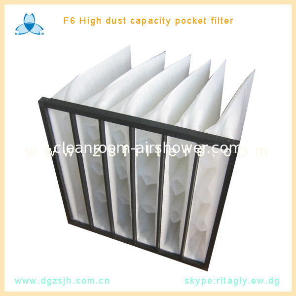 F6 Rigid Pocket Air Filter 24x24x24 inch Synethic filber For Gas Turbines