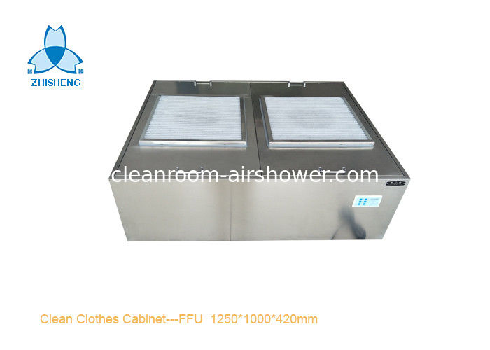 SS304 Fan Filter Unit Class 100 Clean Clothes Cabinet Laminar Flow Hood ...