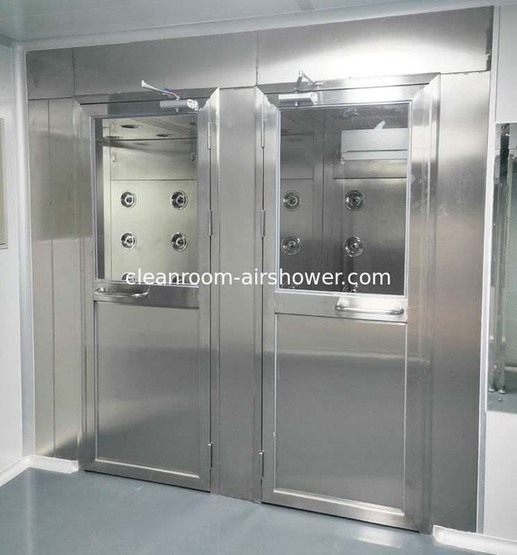 Air Shower for Persons and materials with 4 doors controlled by PLC and ...