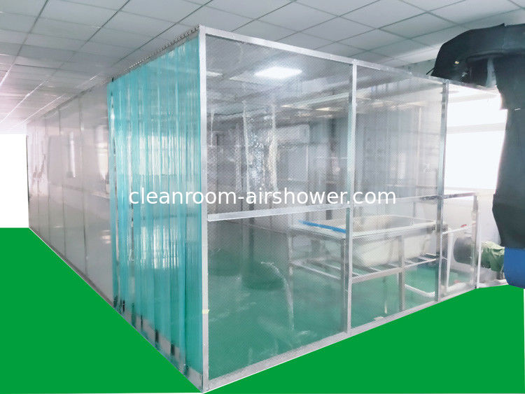 ISO7 Softwall Clean Booth With Anti - Static PVC Curtain Materials Easy ...