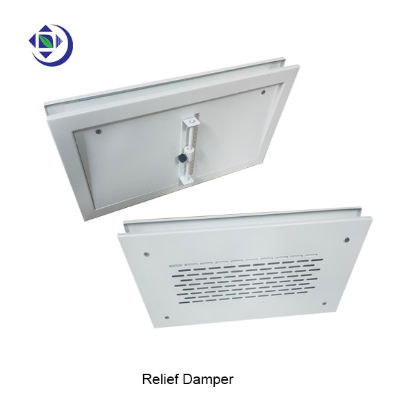 Clean Room Relief Damper , Pressure Damper For 2" Sandwich Panel