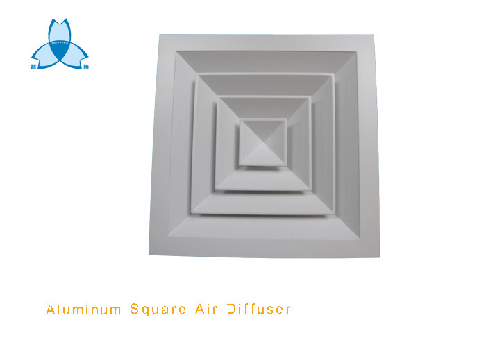 Four Way Low Resistance Ceiling Air Diffuser 450x450mm Fit For Supply ...