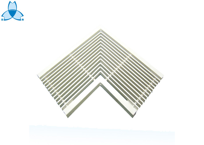 Weatherproof Return Air Louver 25mm Height Degree And Special Triangle ...