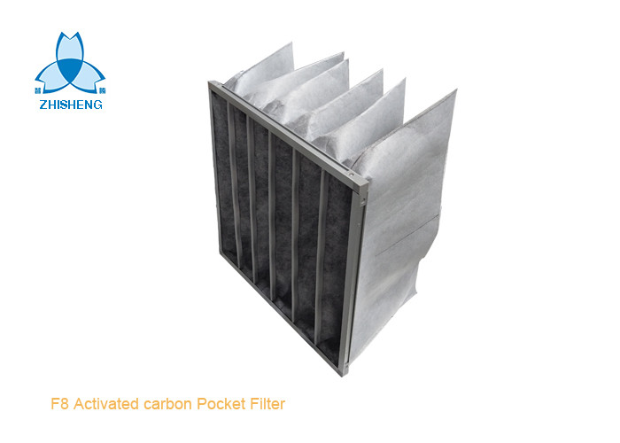 F8 Activated Carbon And Synthetic Fiber Media Pocket Air Filter ...