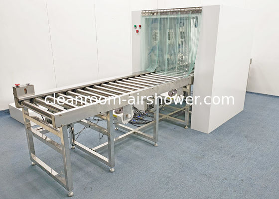 Cleanroom Steel Air Shower Pass Box And Automatic Roller Conveyor