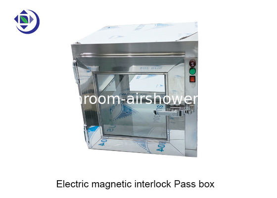 Electric Magnetic Interlock SUS304 Transfer Hatch For Cleanroom
