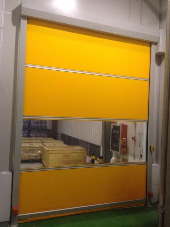 Auto Anti-static PVC High Speed Shutter Door / Fast Speed Scroll Door ...