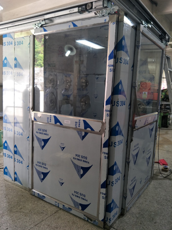 SS304 L Type Class 100 Clean Room With Auto Sliding Doors For Thailand ...